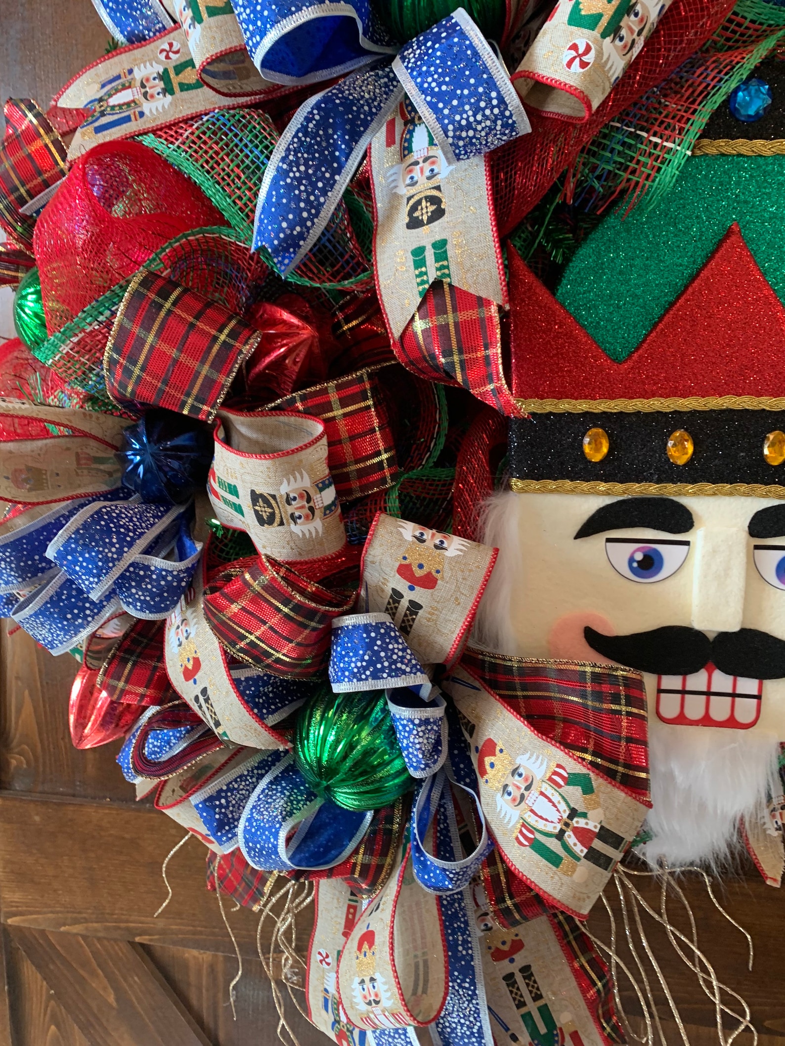 Nutcracker Wreath Wreath With Nutcracker Christmas Wreath | Etsy