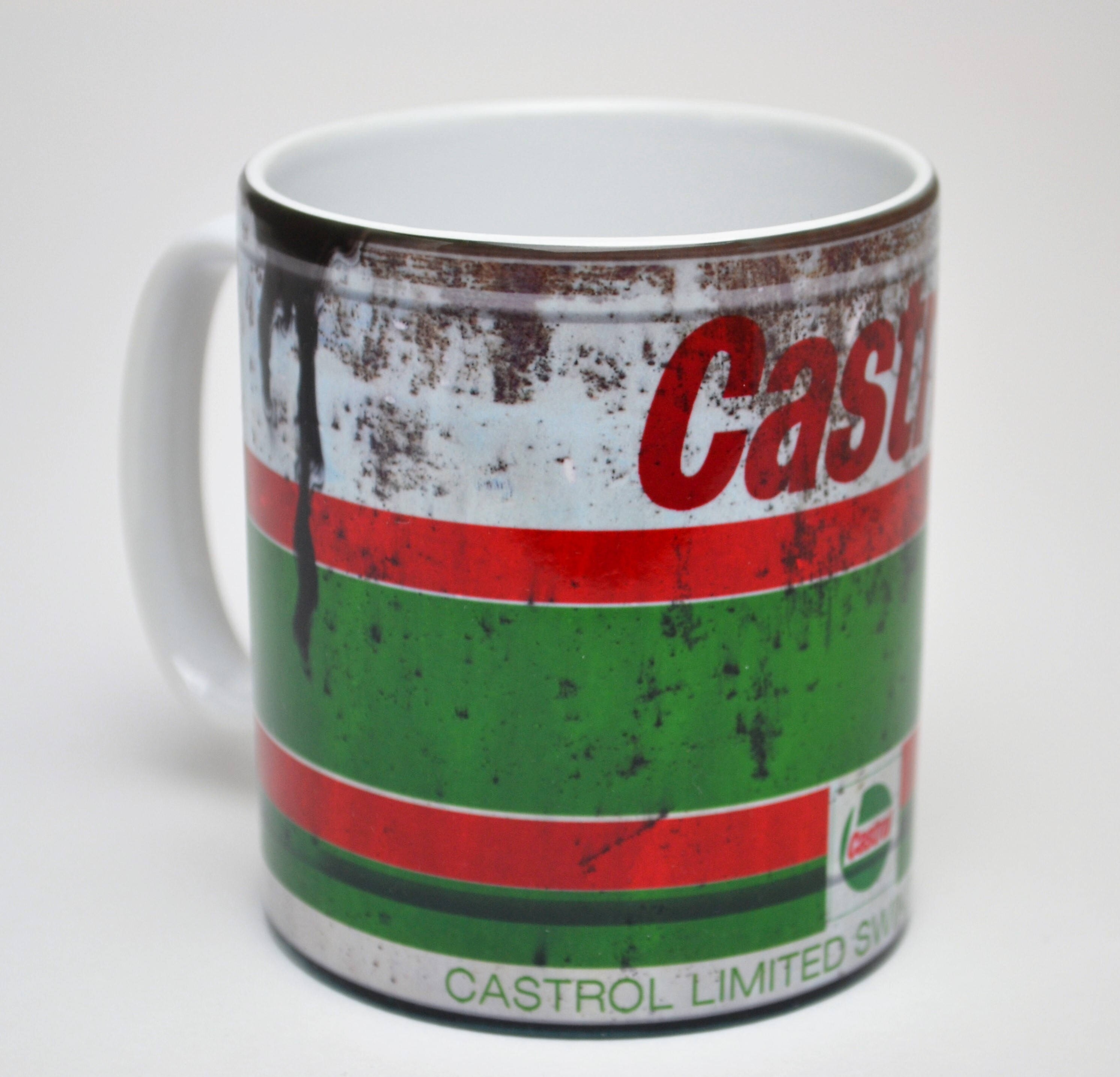 Castrol Oil Can Inspired 2 Motorcycle Car Mechanic Gift 10z Tea Coffee ...