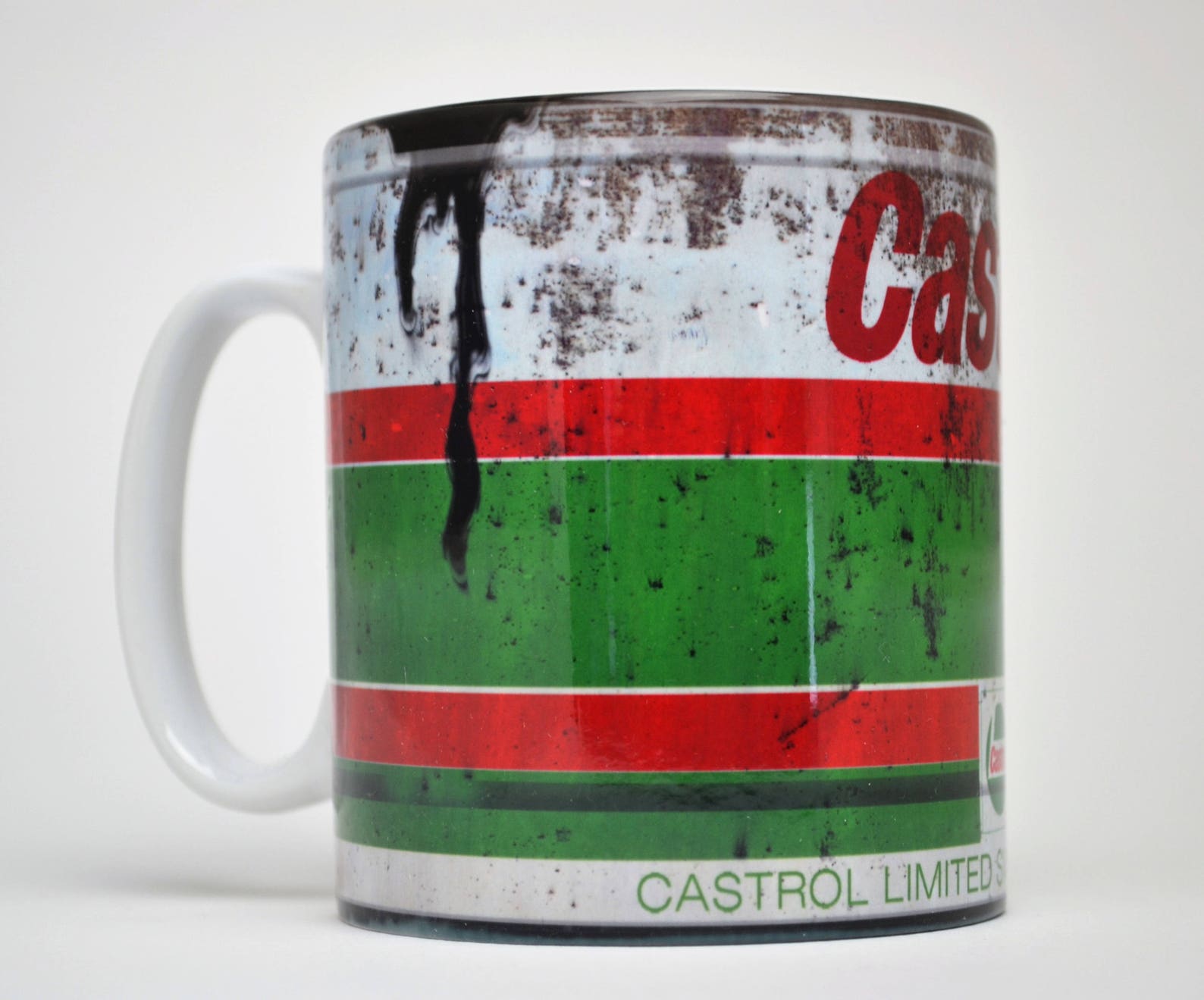 Castrol Oil Can Inspired 2 Motorcycle Car Mechanic Gift 10z Tea Coffee ...