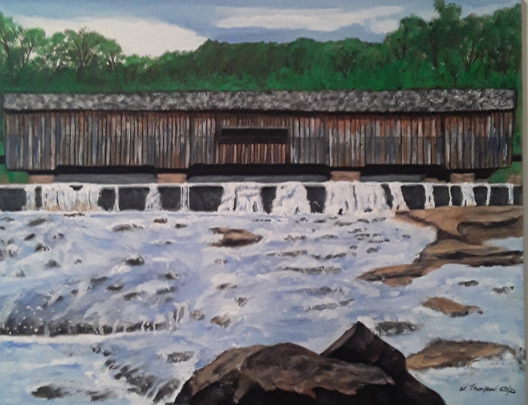 Watson Mill Covered Bridge - Etsy