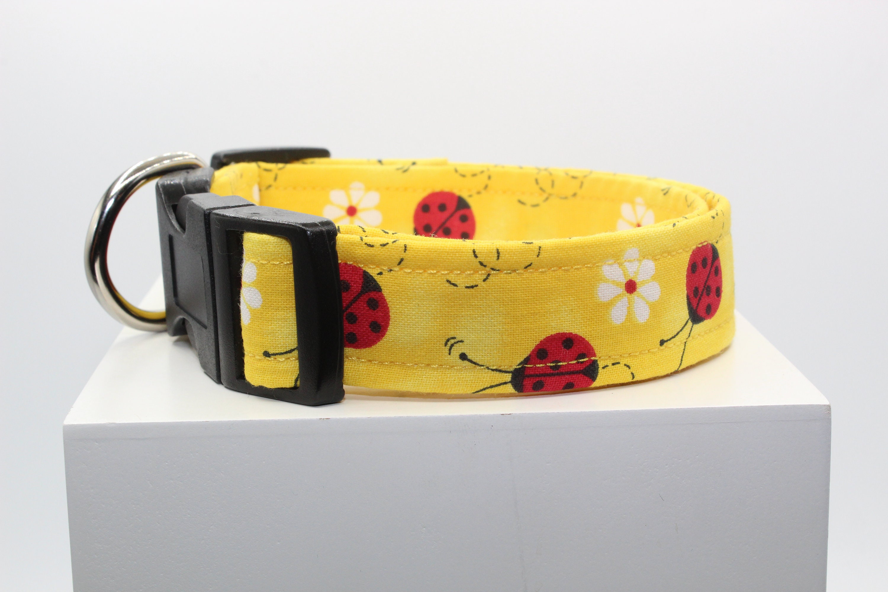 Yellow Ladybugs dog collar Collars for dogs Dog collars | Etsy