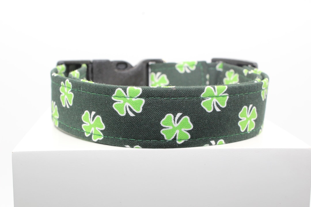 Four Leaf Clover Dog Collar, Handmade Dog Collar, Custom Dog Collar ...
