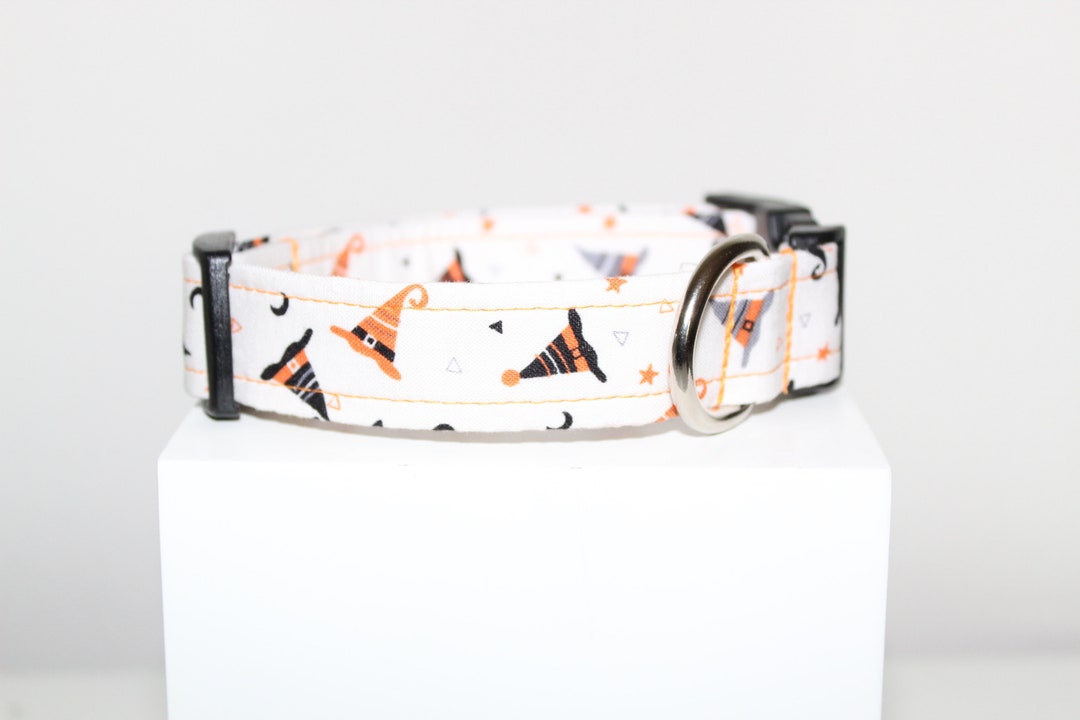Missing Witches Dog Collars, Halloween Dog Collar, Dog Collar, Fabric ...