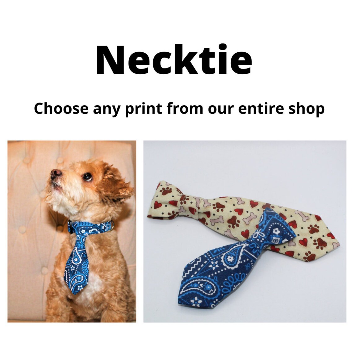 Necktie for Dogs, Handmade Necktie, Dog Accessories, Fabric Ties, Tie ...