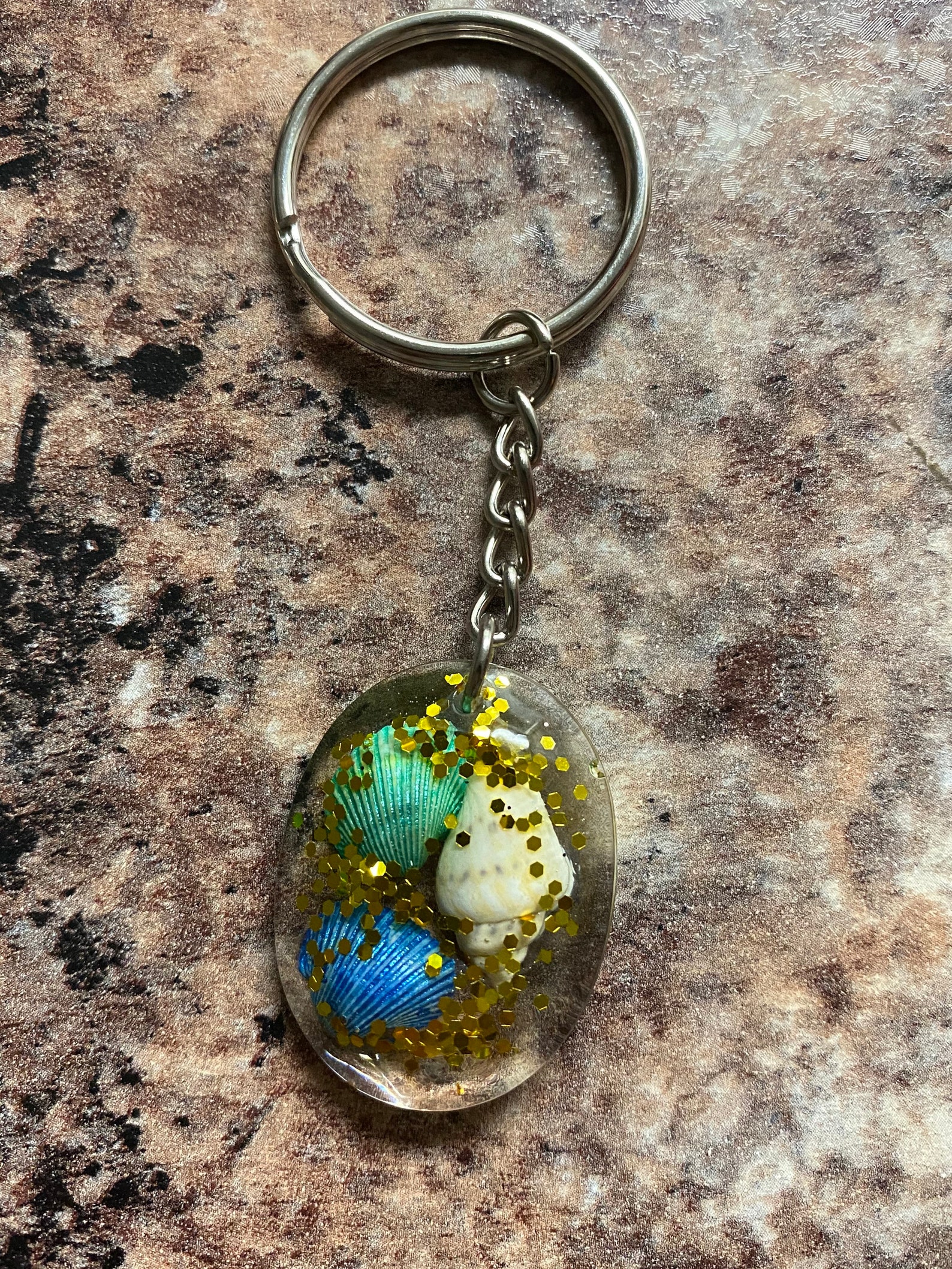 Custom Handmade Resin Keychains Resin Keychain Ocean Theme | Etsy