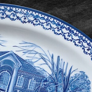 Custom House Portrait Platter, Hand Painted Porcelain Plate, House ...