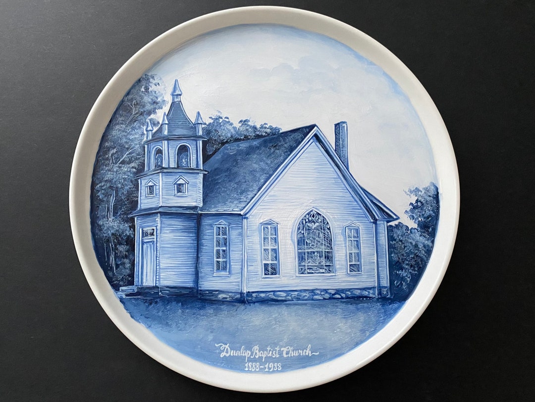Custom Hand-painted Porcelain Wedding Venue Decorative Platter ...