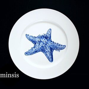 Star Fish Decorative Plate for Hanging Wall Platter Starfish Painting ...