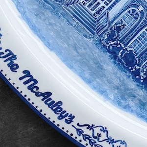 Custom House Portrait Platter, Hand Painted Porcelain Plate, House ...