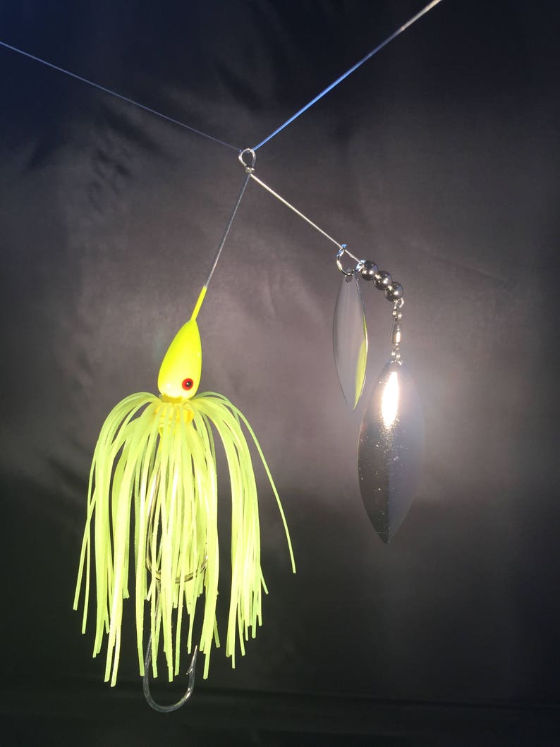 1/2 Oz. Chartreuse Spinnerbait | Etsy