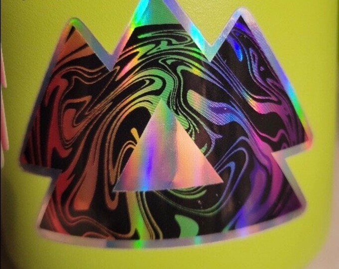 Holographic Swirl Wakaan Stickers - Etsy