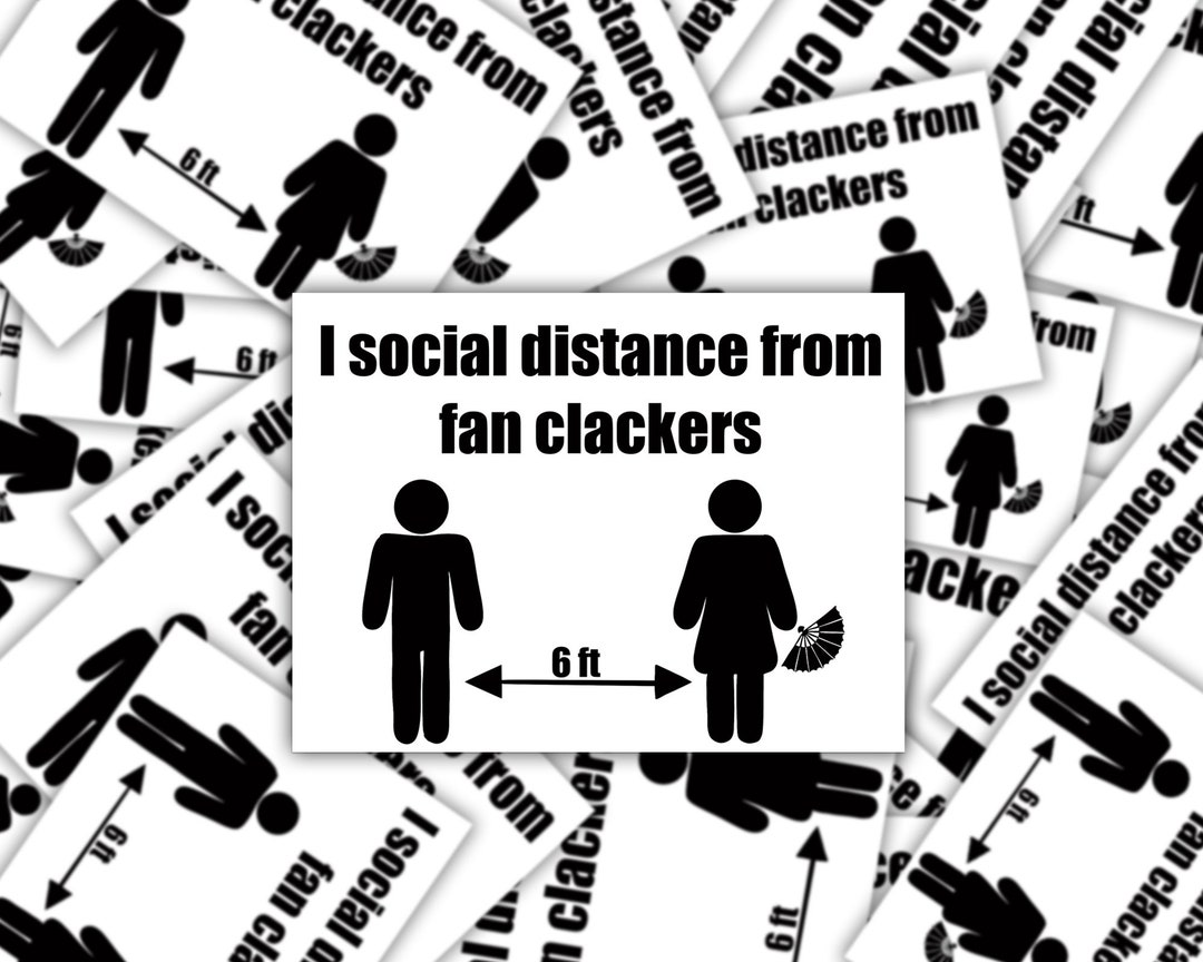 Fan Clackers Sticker - Etsy