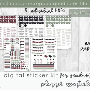 Digital Planner Dates Days Months Stickers | Goodnotes Stickers | iPad ...