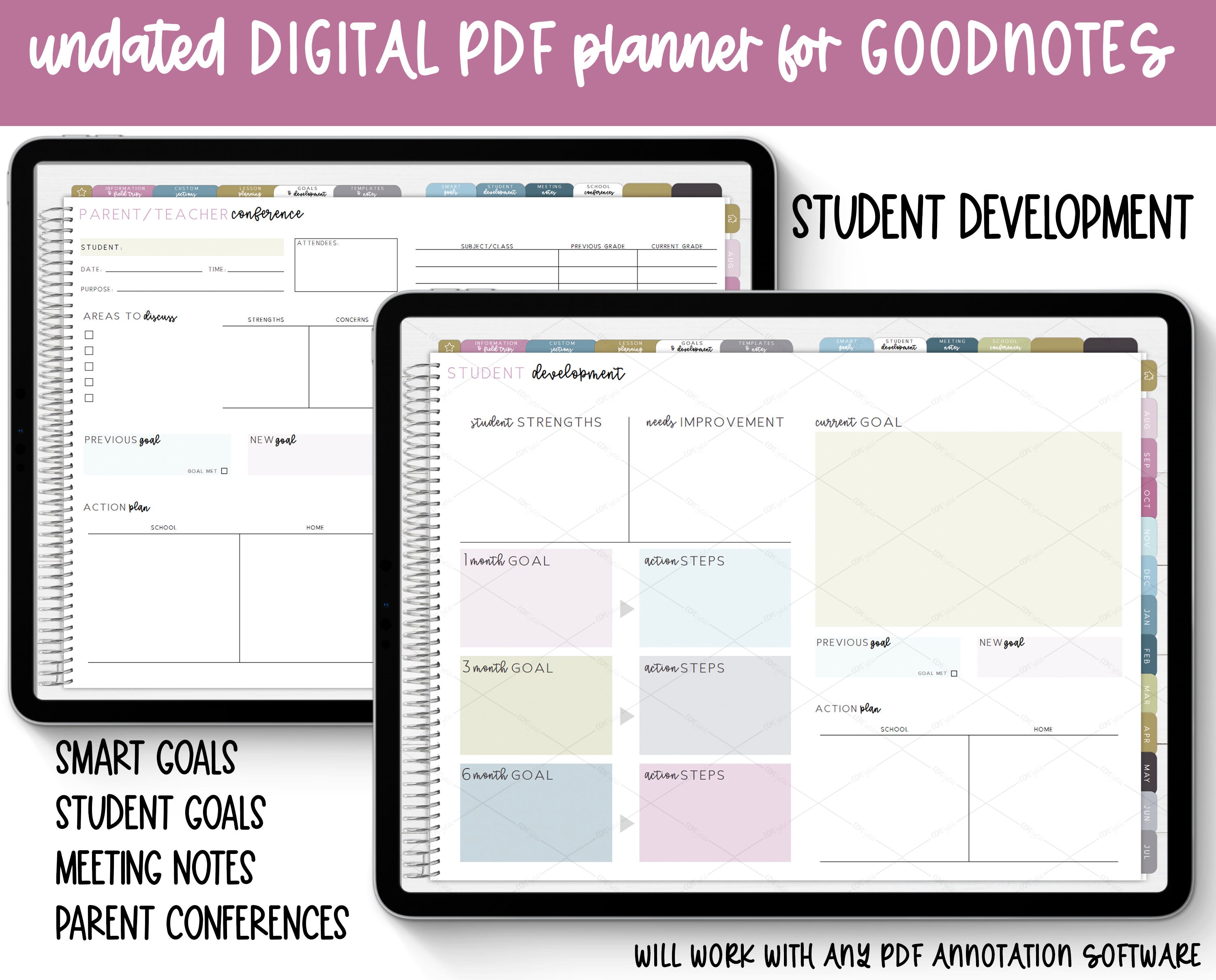 Digital Homeschool or Virtual Learning Planner Undated | Etsy