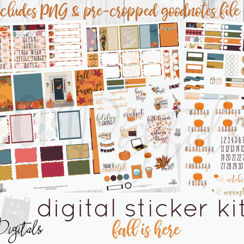 Autumn Planner Stickers - Etsy