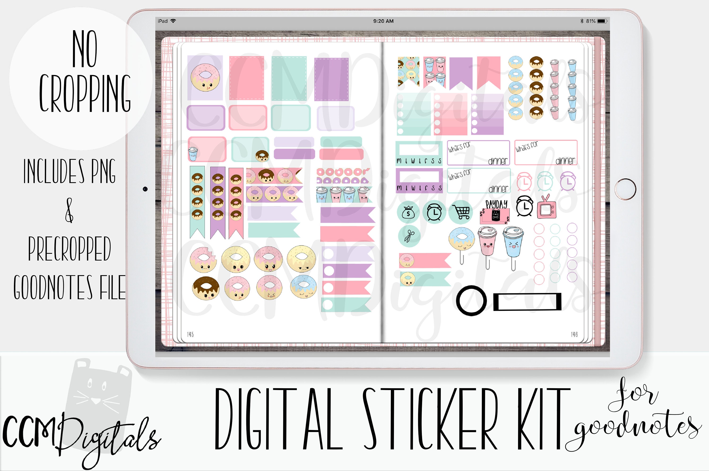 Digital Planner Stickers Goodnotes Stickers Ipad Stickers | Etsy