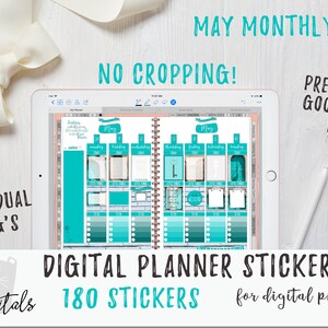 2018 May Digital Planner Stickers | Precropped Goodnotes Stickers and ...