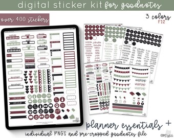 Digital Planner Dates Days Months Stickers Goodnotes | Etsy