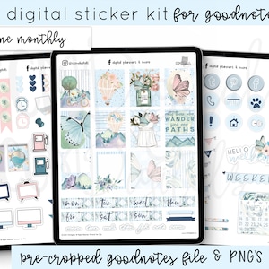 June 2020 Monthly Kit Digital Planner Stickers - Part 1 and Part 2 ...