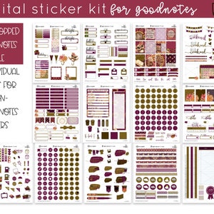 November 2020 Digital Planner Stickers | Monthly Sticker Kit With Fall ...