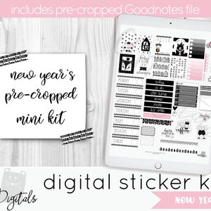 New Years '18 Digital Planner Stickers - Etsy