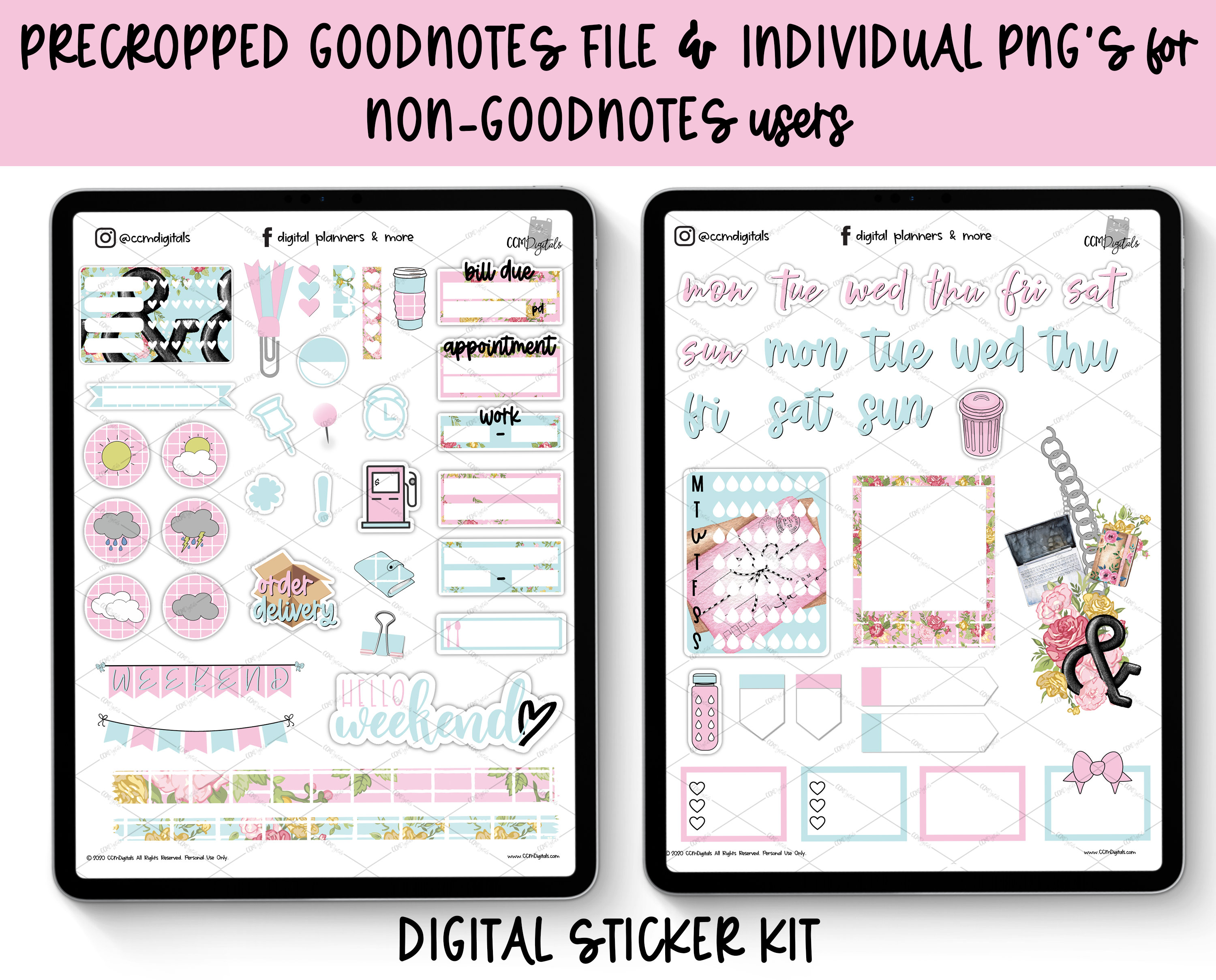 Digital Planner Work From Home Stickers Fun and Functional - Etsy