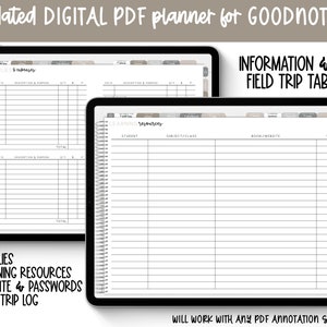 Digital Homeschool or Virtual Learning Planner | Undated Digital ...