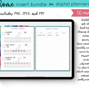 Home Digital Planner Insert Bundle for Digital Planners or Journals ...