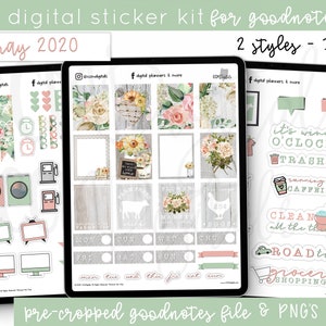 May 2020 Monthly Kit Digital Planner Stickers | Farmhouse and Farm ...