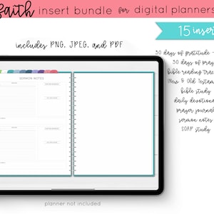 Faith Insert Pack for Digital Planning | Bible Study Inserts | Digital ...