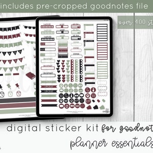 Digital Planner Dates Days Months Stickers | Goodnotes Stickers | iPad ...