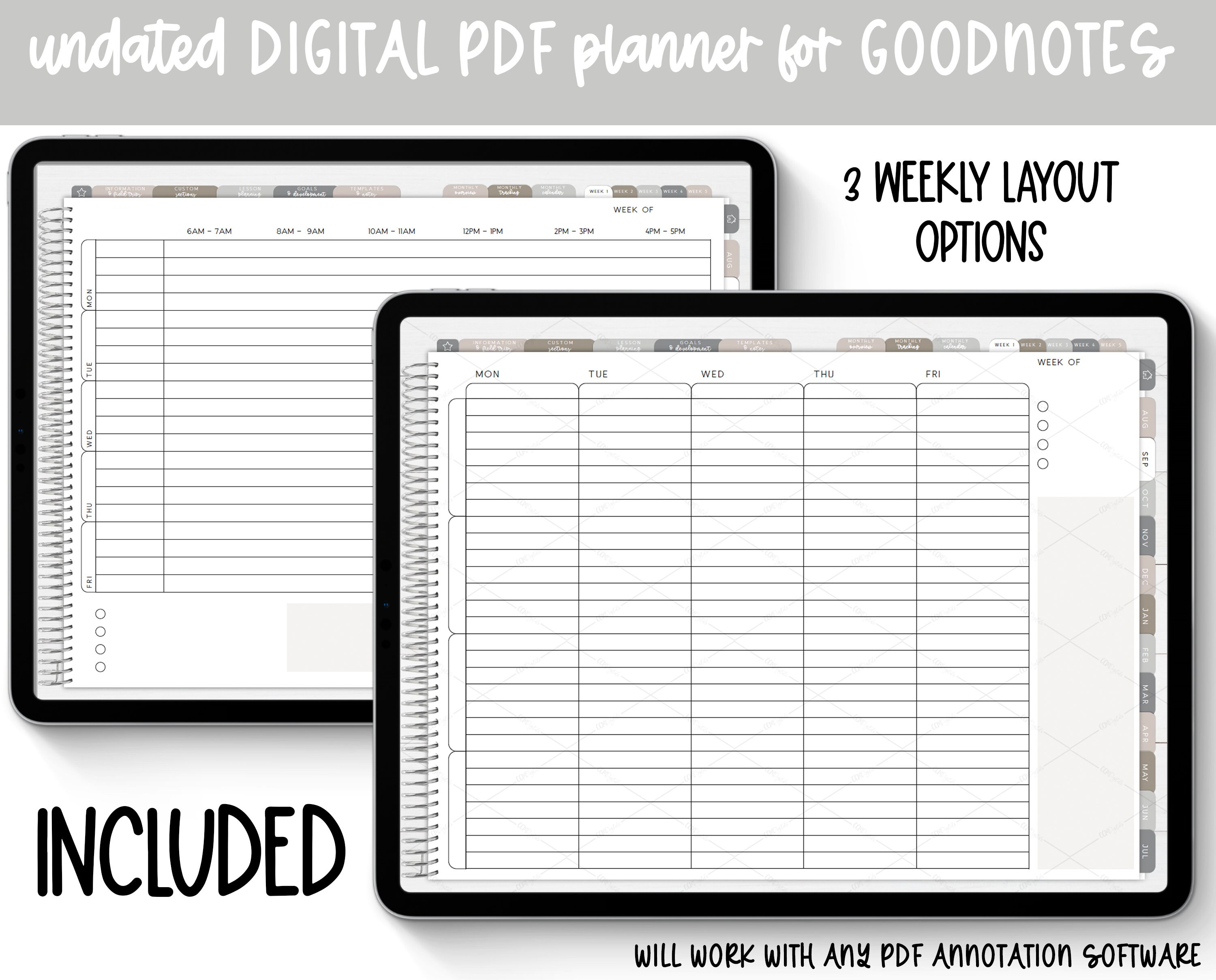 Digital Homeschool or Virtual Learning Planner | Undated Digital ...