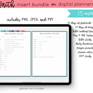 Faith Insert Pack for Digital Planning | Bible Study Inserts | Digital ...