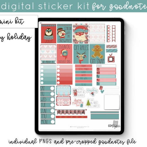 Winter Digital Planner Stickers Goodnotes Stickers A Winter - Etsy