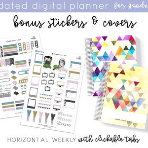 Landscape Undated Minimalist Digital Planner for Goodnotes ...