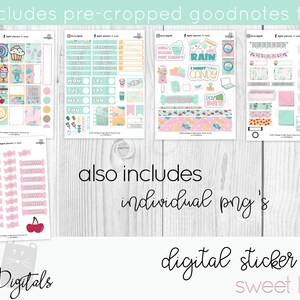 Sweet Life Digital Planner Stickers | Dessert Themed Cupcake Stickers ...
