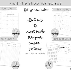 Finance Digital Planner Inserts for Digital Planner or Digital Journal ...