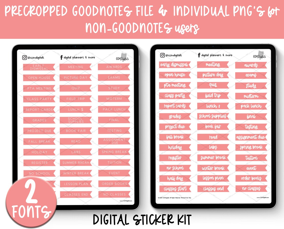 Pink Ultimate School Essentials for Teachers Students and - Etsy