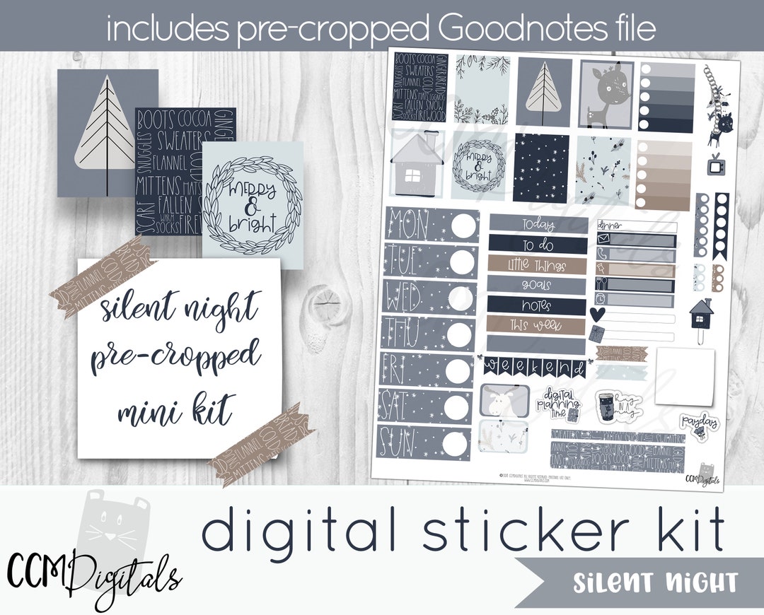 Winter Digital Planner Stickers | Goodnotes Stickers |A Winter Themed ...