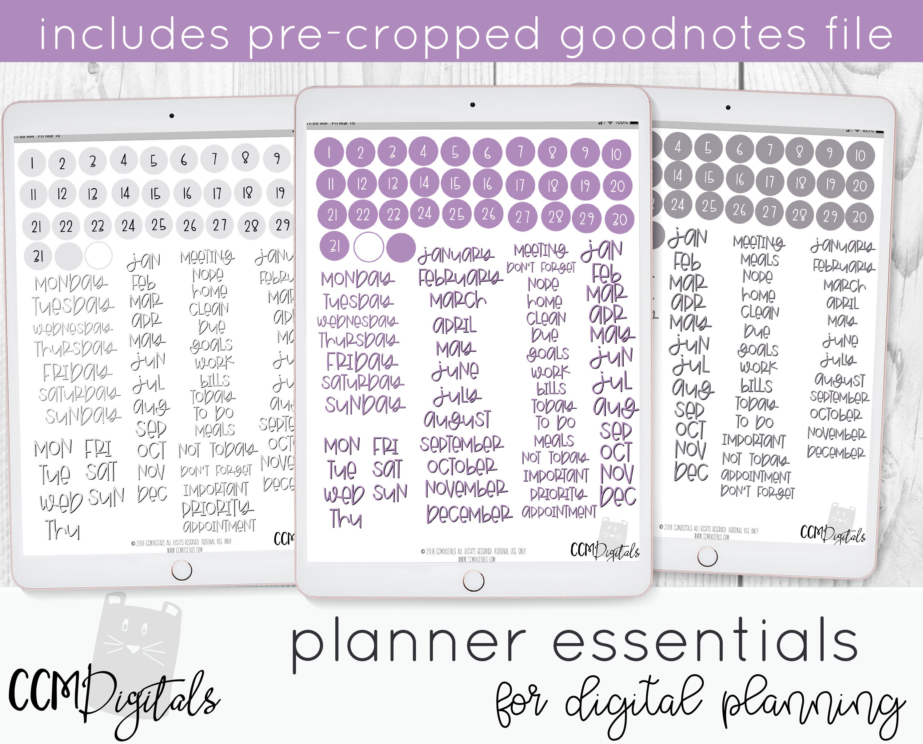 Art & Collectibles Digital Digital Planner Stickers Pre-Cropped ...