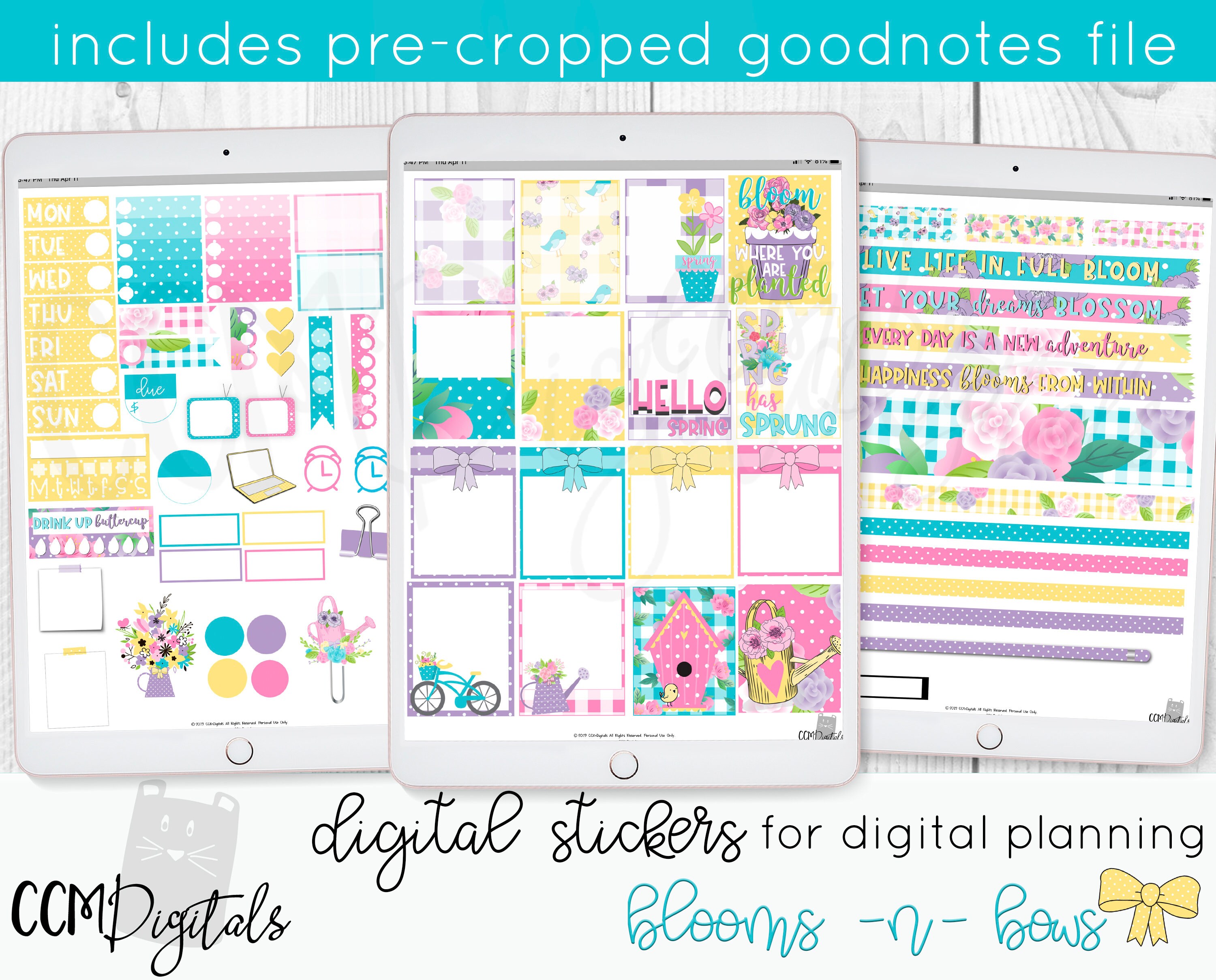 Drawing & Illustration goodnotes kit digital planner stickers ...