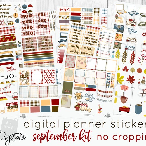 November 2020 Digital Planner Stickers Monthly Sticker Kit - Etsy