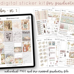 October 2019 Digital Planner Stickers | Includes Spooky Digital ...