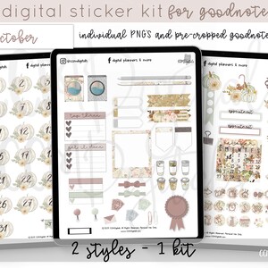 October 2019 Digital Planner Stickers | Includes Spooky Digital ...