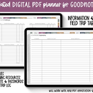 Digital Homeschool or Virtual Learning Planner | Undated Digital ...