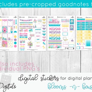 Digital Planner Spring Stickers | Goodnotes Stickers | iPad Stickers ...