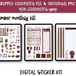 November 2020 Digital Planner Stickers | Monthly Sticker Kit With Fall ...