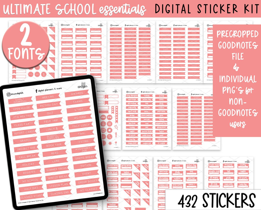 Pink Ultimate School Essentials for Teachers, Students, and ...