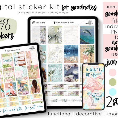 May 2020 Monthly Kit Digital Planner Stickers Farmhouse and - Etsy