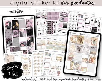 Neutral Minimalist Functional Digital Planner Stickers - Etsy
